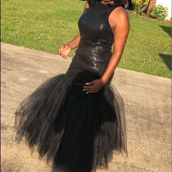 Dresses | All Black Mermaid Style Prom Dress | Poshmark
